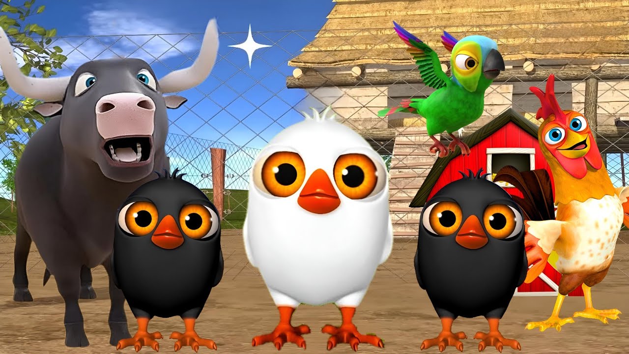 El Pollito pío 3d | El toro se congela jugando en el juegodel Toro y el ...