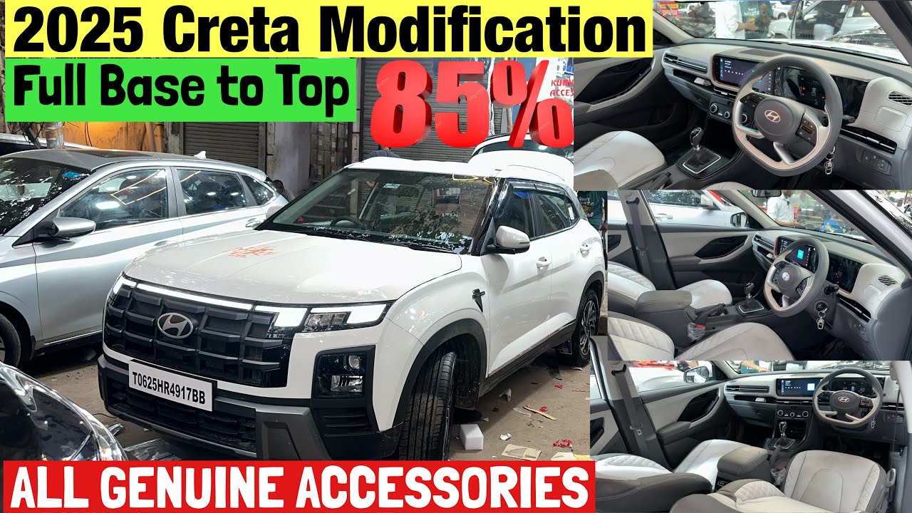2025 Creta Base Model Modification | Creta base to Top Model Modified ...