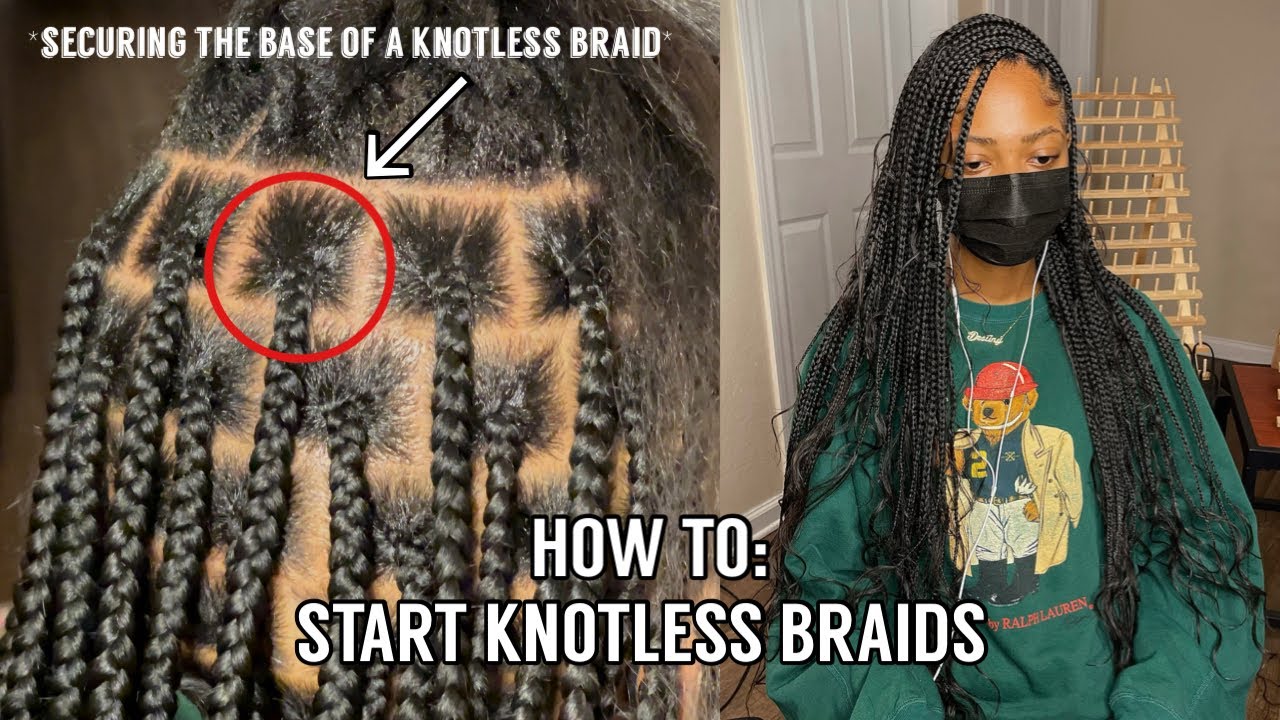 HOW TO: Knotless Box Braids | BEGINNER FRIENDLY | How To Add Hair - YouTube
