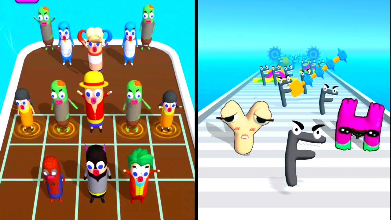 Alphabet ABC Letter Run Vs Merge Master Monster Run 3D, Number Lore, Alphabet Lore ⭐⭐⭐⭐⭐ ...