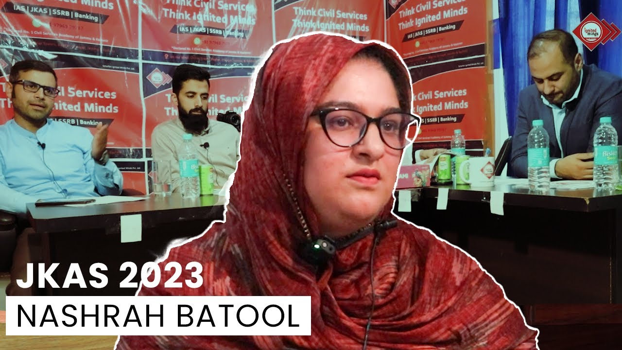 Mock Interview of Nashrah Batool, Rank 20 JKAS 2023 - YouTube
