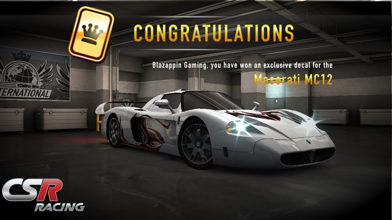 CSR Racing Masserati MC12 7.67X [NO MECH] - YouTube
