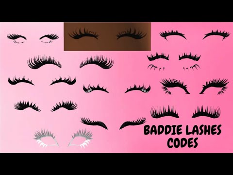 BADDIE LASHES ID CODES...ROBLOX - YouTube