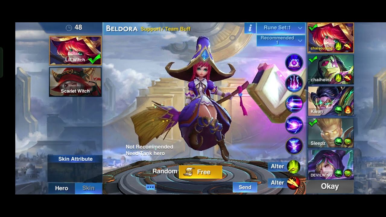 BELDORA THE LITTLE WITCH ON THE MOVES#youtube #mlbb #shortvideo #viral ...