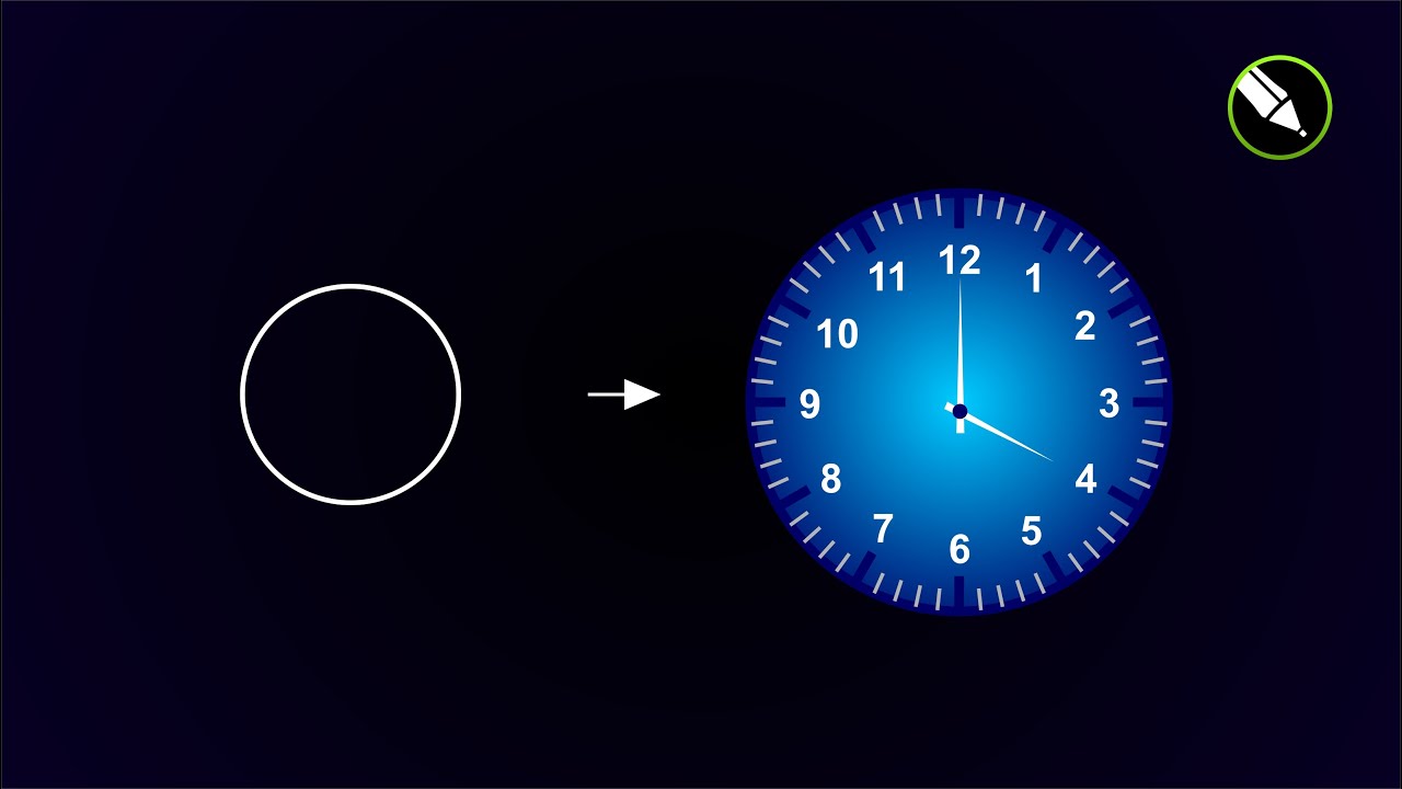 Create Beautiful Clock with Tips and Tricks in CorelDraw | Fk Online ...