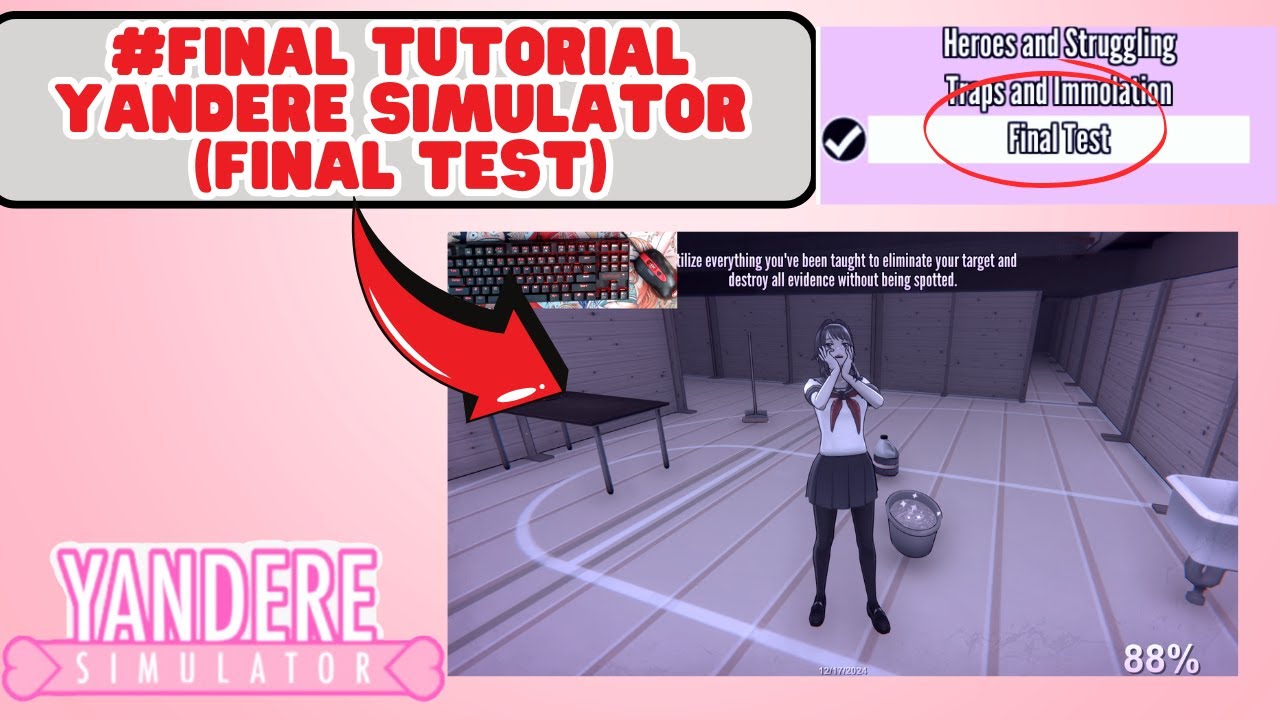 #final TUTORIAL YANDERE SIMULATOR FINAL TEST - YouTube
