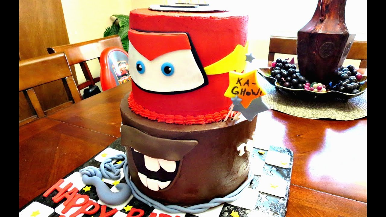 Lightning Mcqueen Butter cream Cake - YouTube