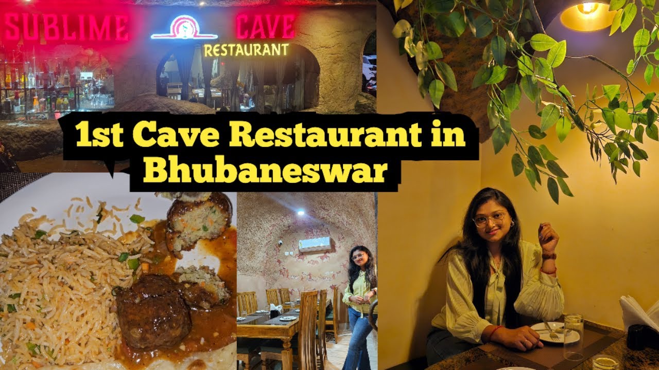 ଗୁମ୍ଫା ରେଷ୍ଟୁରାଣ୍ଟ, Sublime Cave Restaurant Bhubaneswar, Cave Theam ...