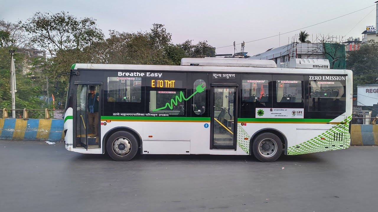 New AC and Non AC Electric Buses of TMT | Thane #Olectra #electricbus ...