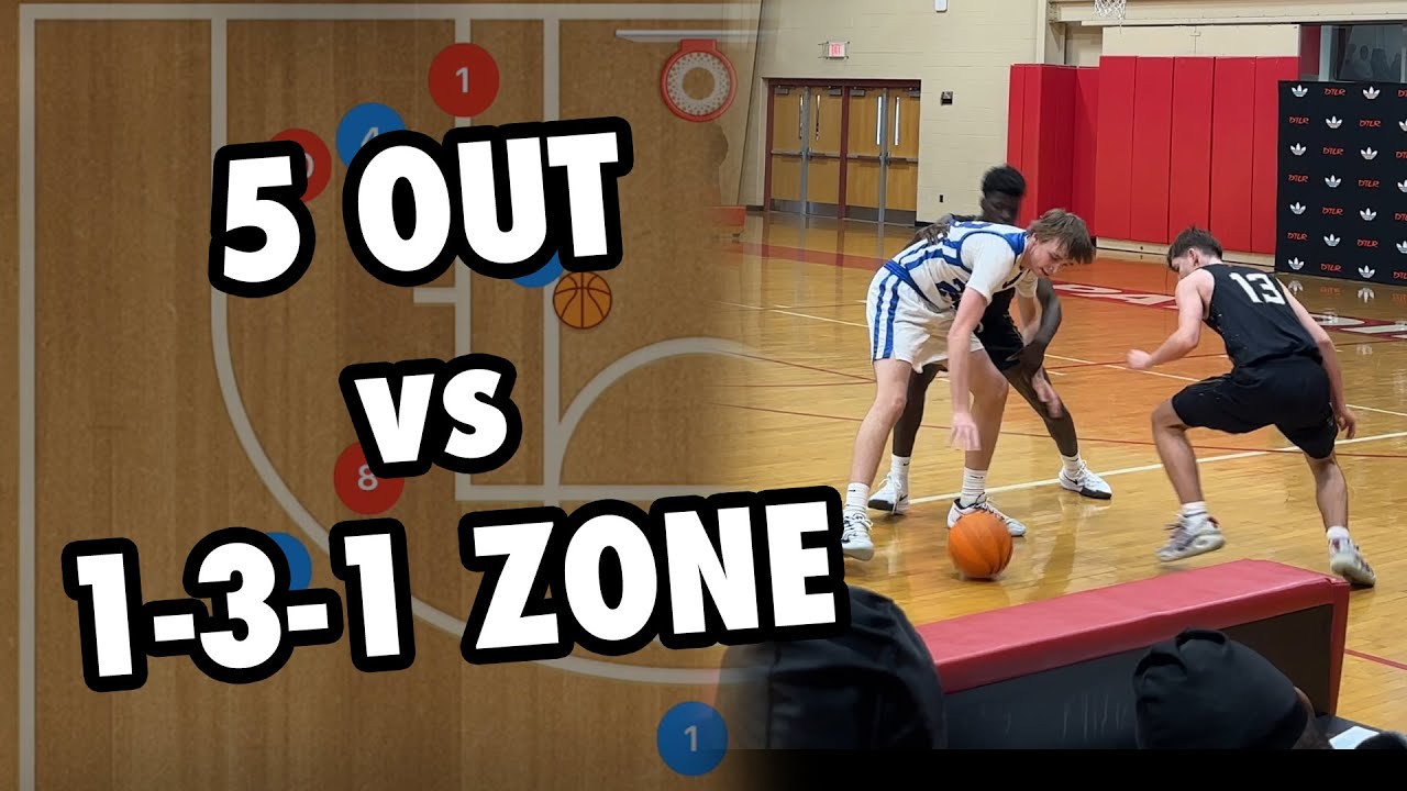 5 Out Plays vs 1-3-1 Zone Defense - YouTube