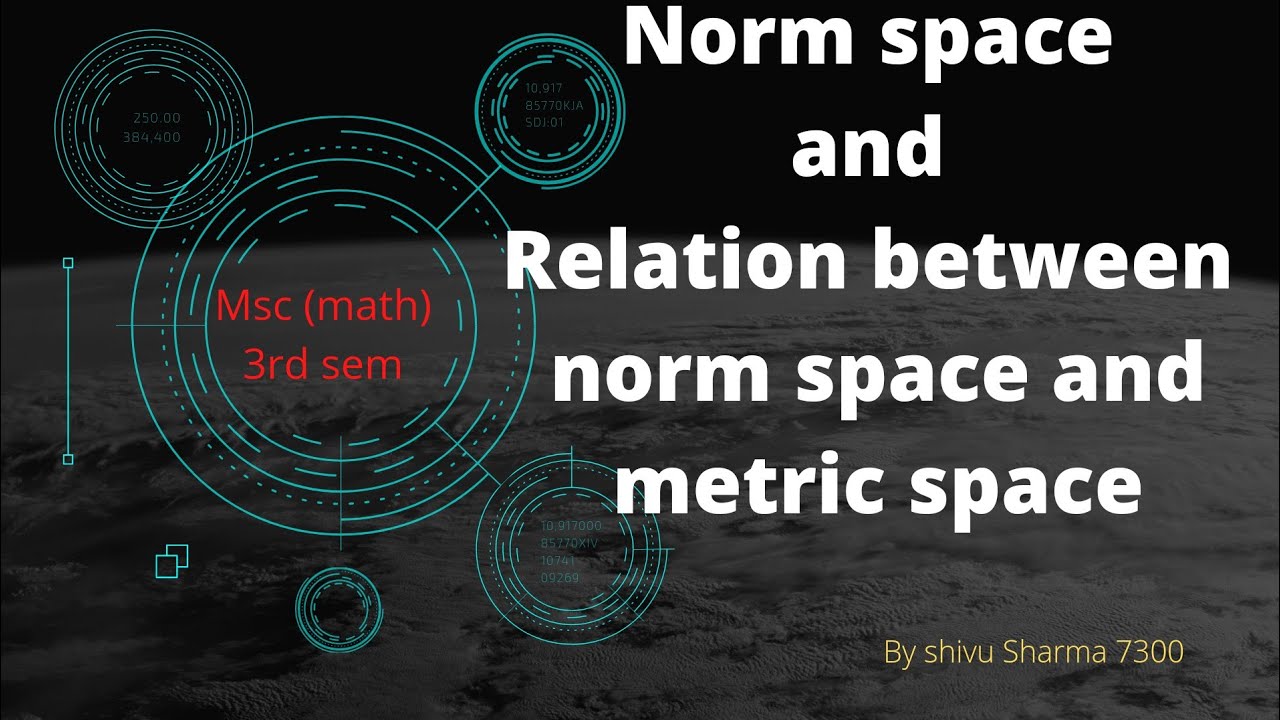 msc(math) 3rdsem...norm space and relation between norm space and ...