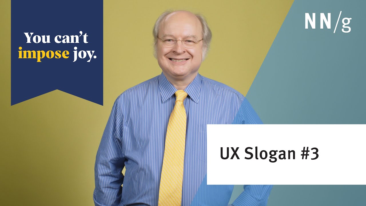 You Can't Impose Joy (UX Slogan #3) - YouTube