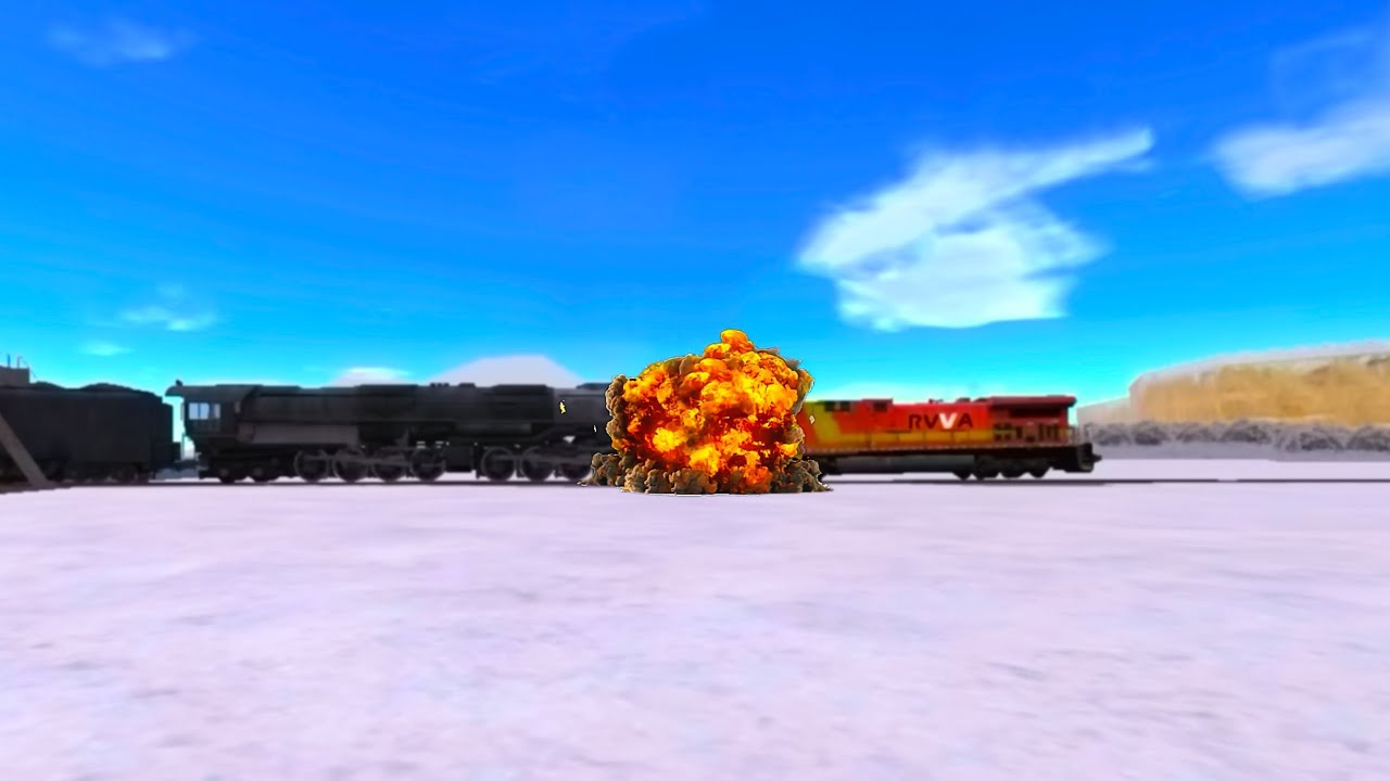 BIGBOY vs AWVR 777 CRASH on the BRIDGE | Train and Rail Yard Simulator ...