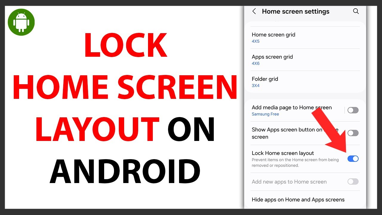 How to Lock Home Screen Layout on Android [QUICK GUIDE] - YouTube
