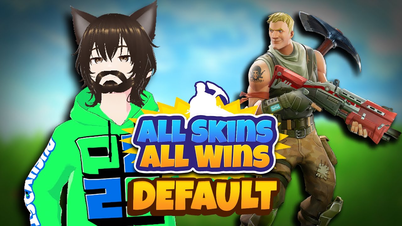 Can I Win With The Default Skin? All Skins All Wins (Fortnite) - YouTube