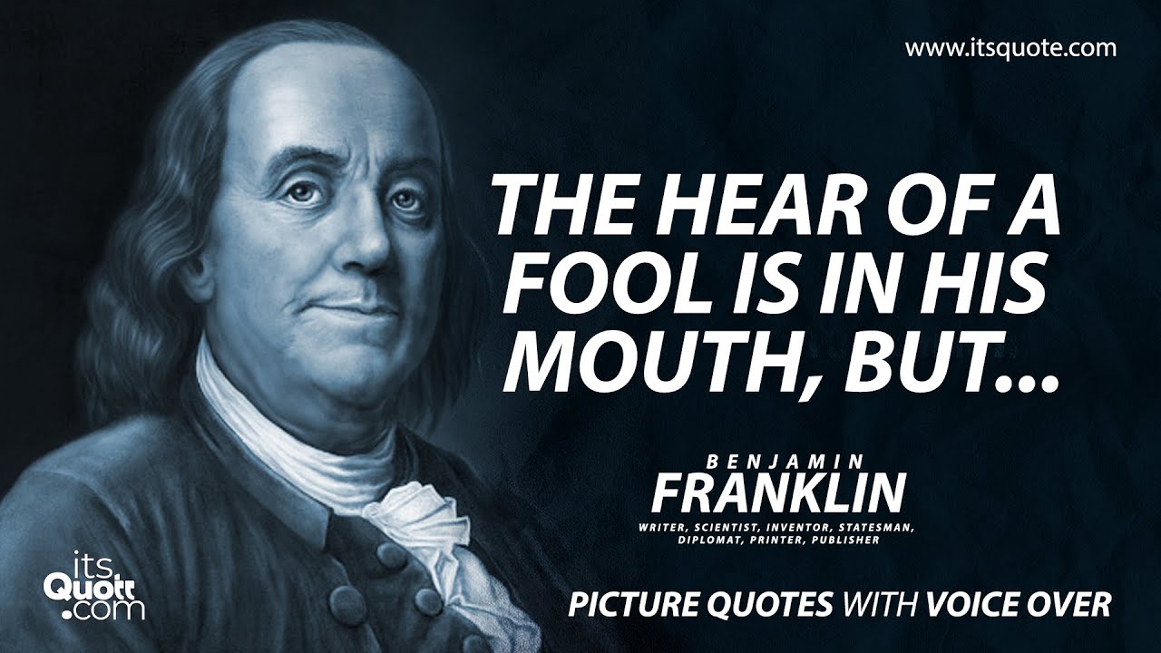 Benjamin Franklin quotes about life | Life Quotes | Motivational Quotes ...