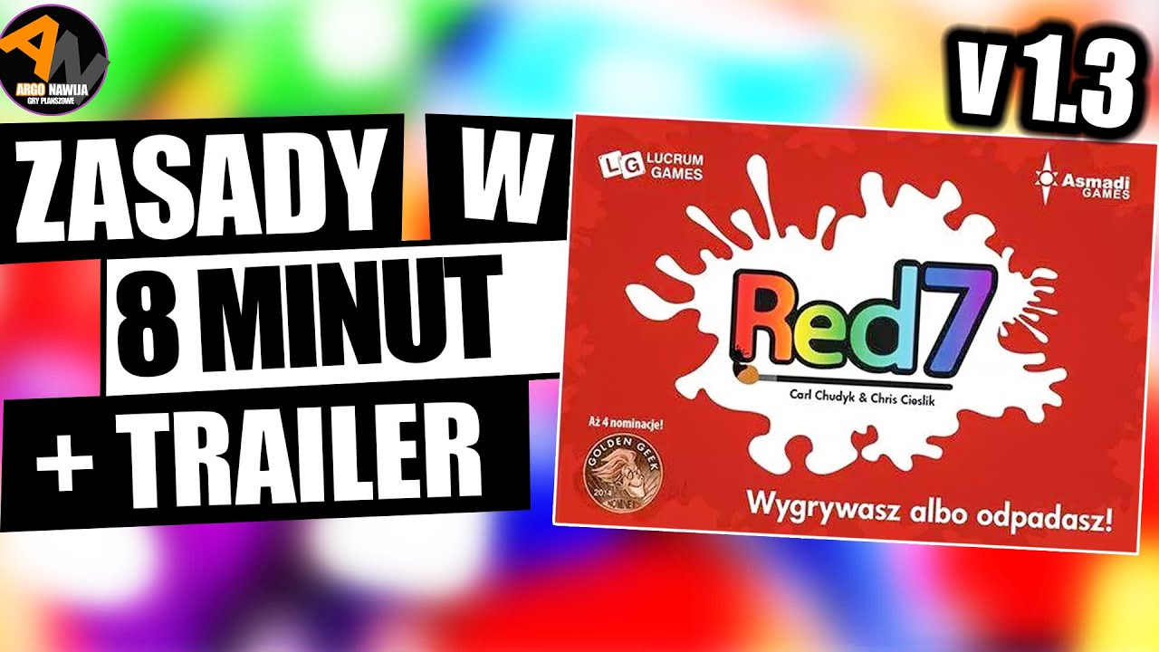 RED 7 - wersja 1.3 ¦ Szczegółowe zasady gry [2022] - YouTube