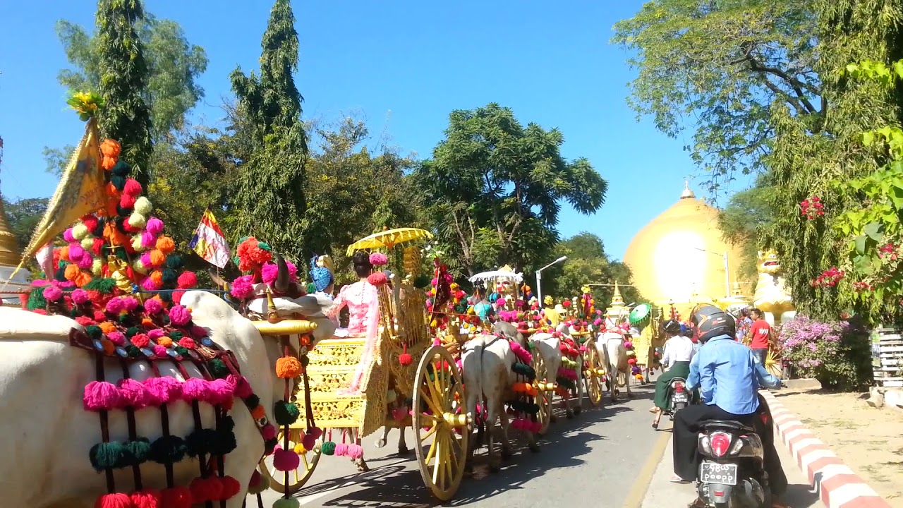 WOW! Traditional Donation in Sagaing Town of Myanmar - YouTube