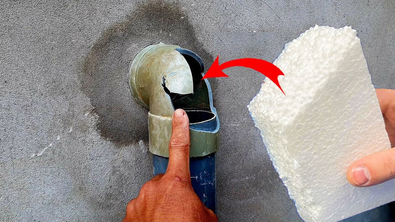 How to repair broken water pipes in the walls without drilling the ...