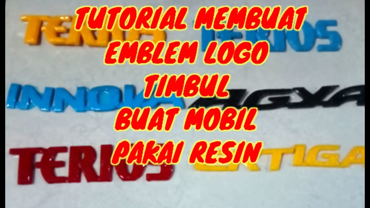 Cara Membuat Emblem Logo Timbul Dari Resin Pakai Cetakan Dua sisi - YouTube