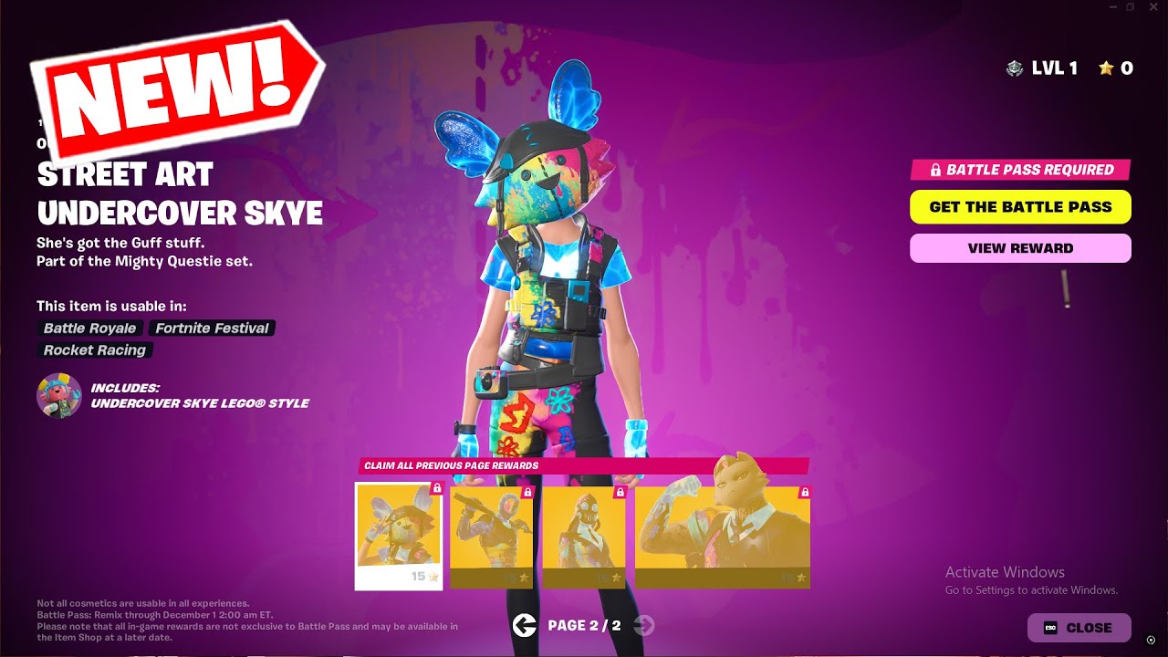 All New Super Styles in Fortnite Remix (Bonus Rewards) Update - YouTube