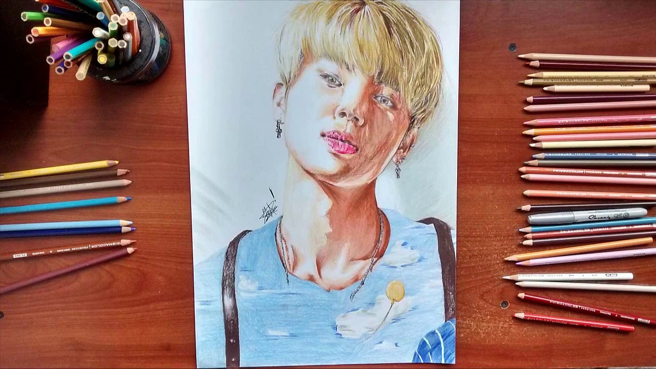 Drawing Jimin from BTS │ JmS - YouTube