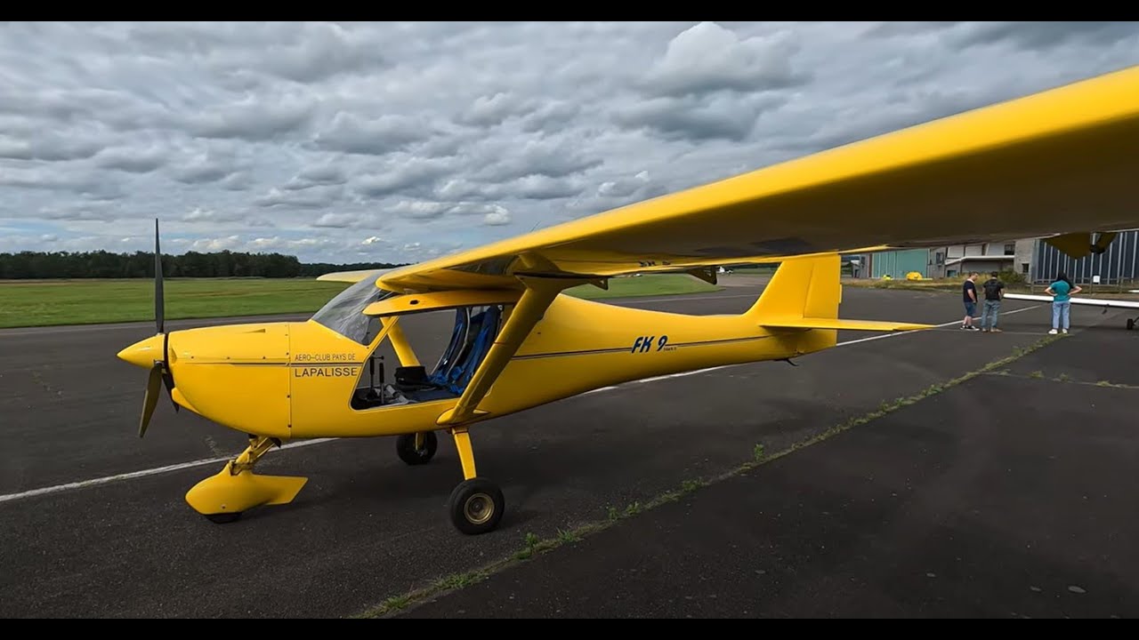 Tour en ULM FK9 au départ de Lapalisse - 3 juillet 2024 - YouTube