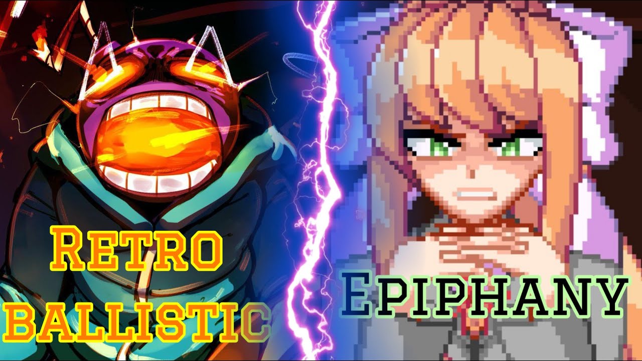 (FNF mashup) Epiphany x Retro ballistic. Monika vs Whitty. - YouTube