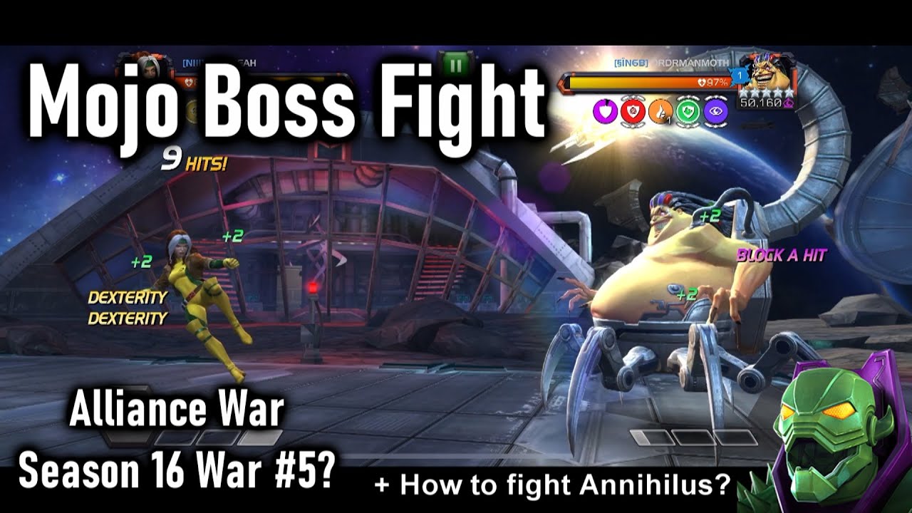 AW - Mojo Boss Fight & Annihilus Mini Boss / Full Path 9 - MCOC - YouTube