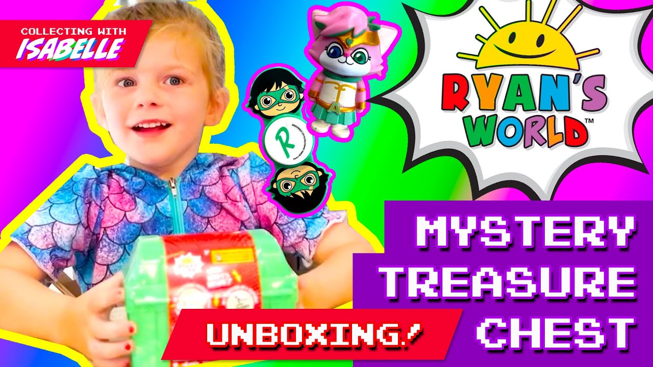 UNBOXING Ryan's World MYSTERY TREASURE CHEST!? Everything GLOWS in the ...
