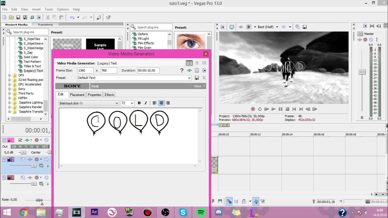 SVP ll Text effect tutorial - YouTube