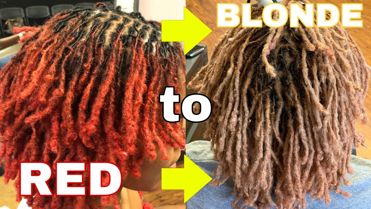 RED TO BLONDE LOCS | I DAMAGED MY LOCS?!?! - YouTube