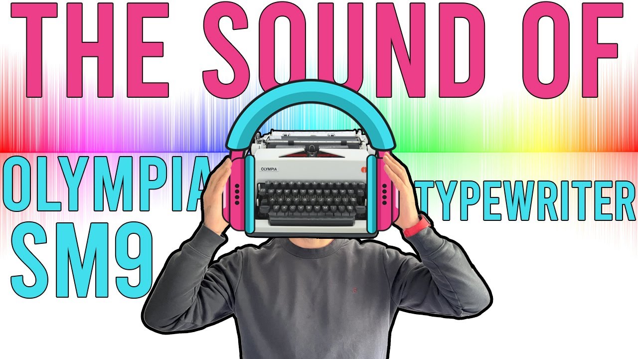 Typewriter sound | How does an Olympia typewriter sounds like? ASMR ...
