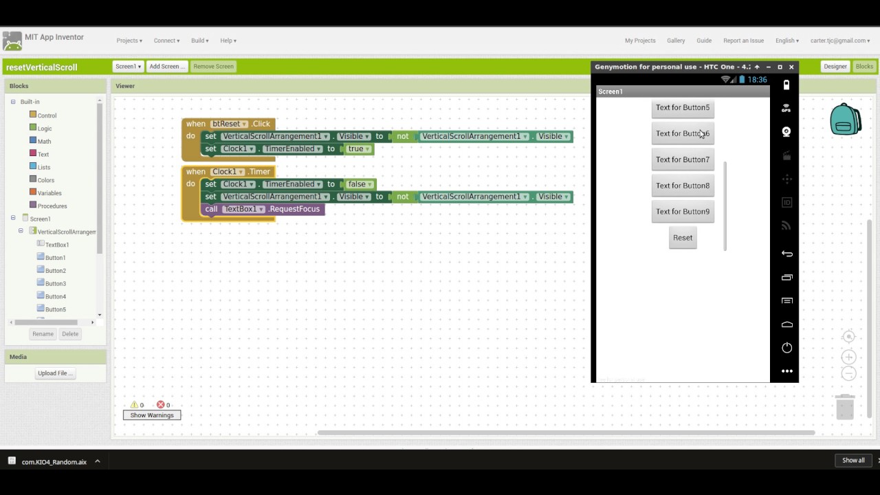 AppInventor 2 Scroll To Top for vertical Scrolling Arrangement ...