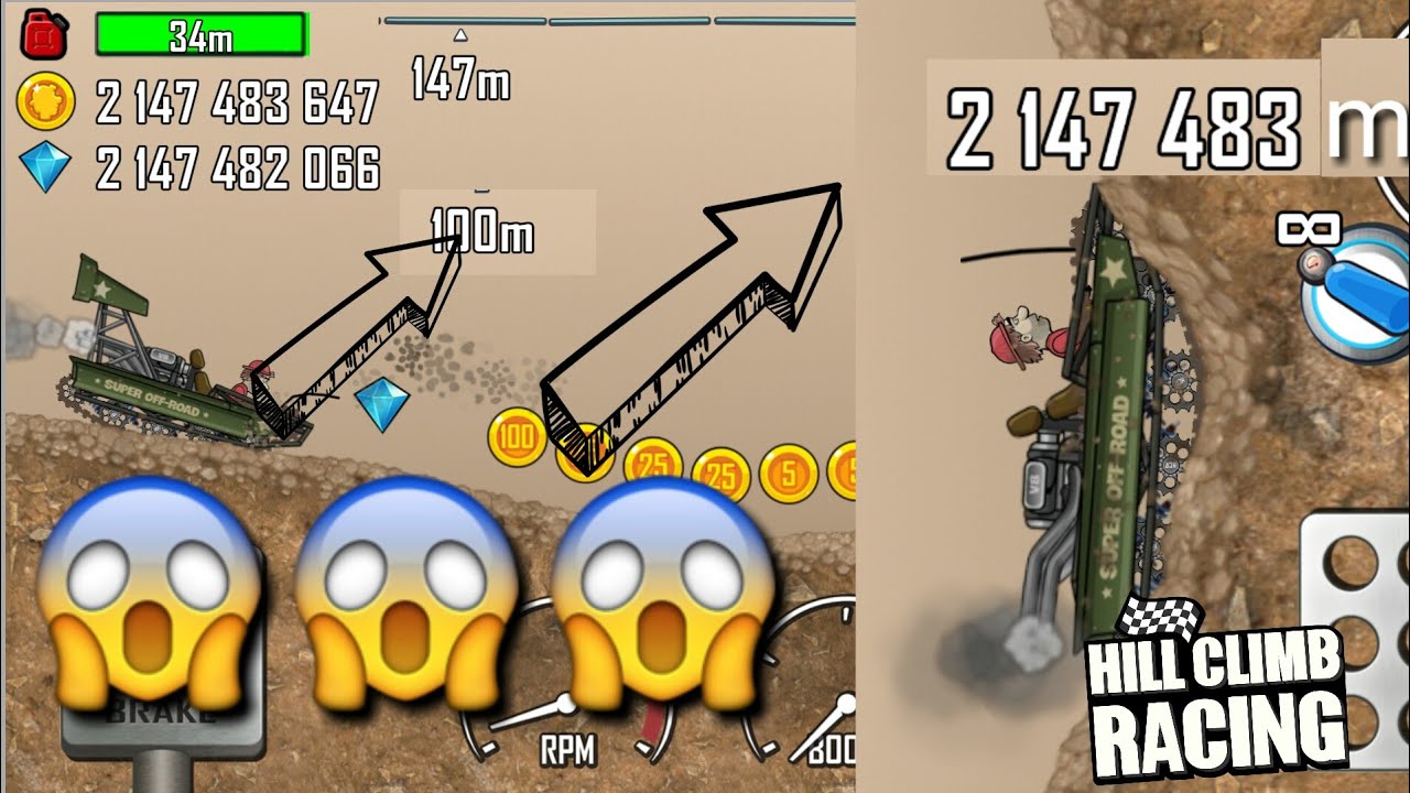 Hill Climb 🏁 racing // super offroad//😱😱 MUDPOOL//100m/ 1000000 m and ...