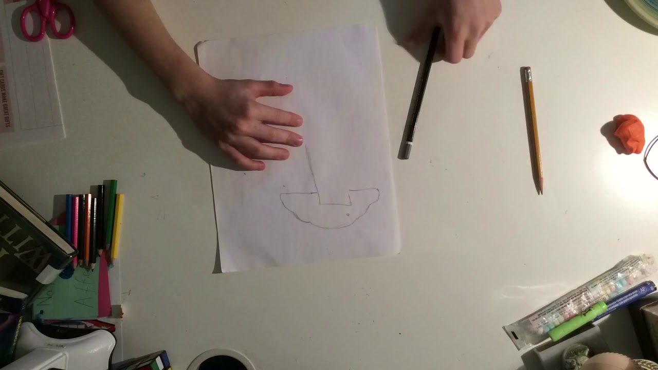 Easy beginner drawing of a cloud barfing rainbows - YouTube