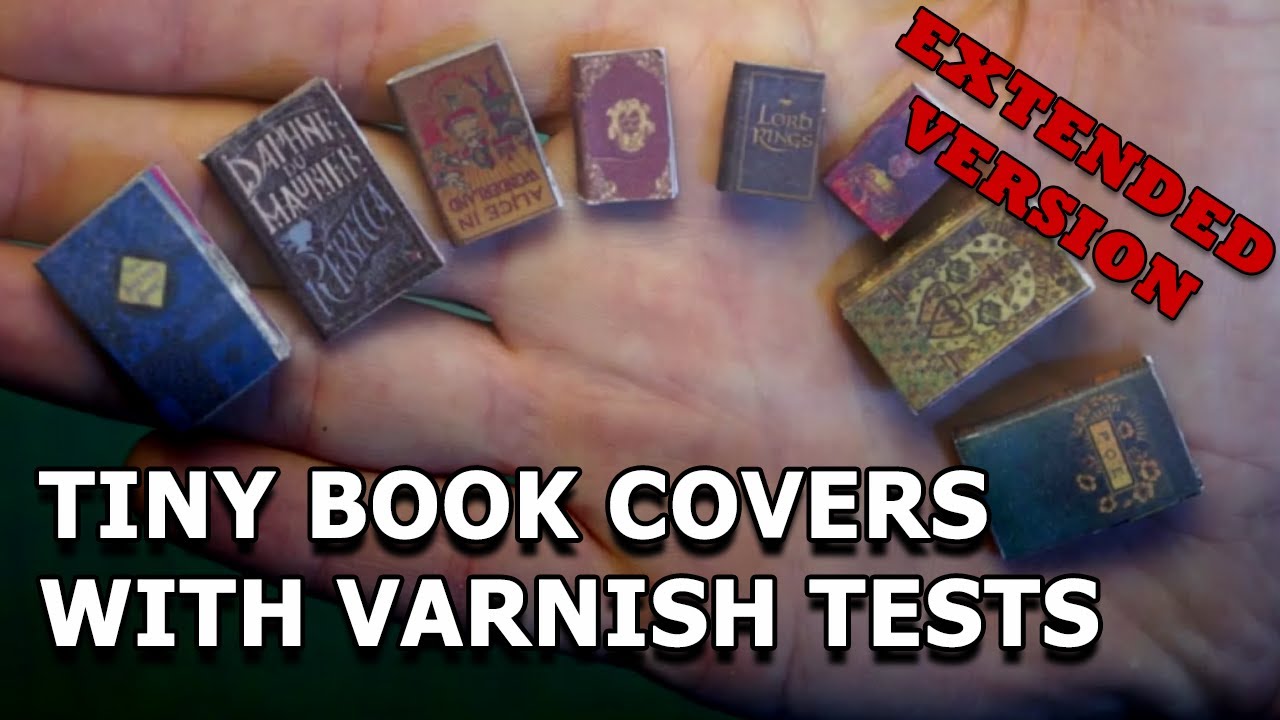 HOW TO MAKE miniature books for your tiny house dream library (EXTENDED ...