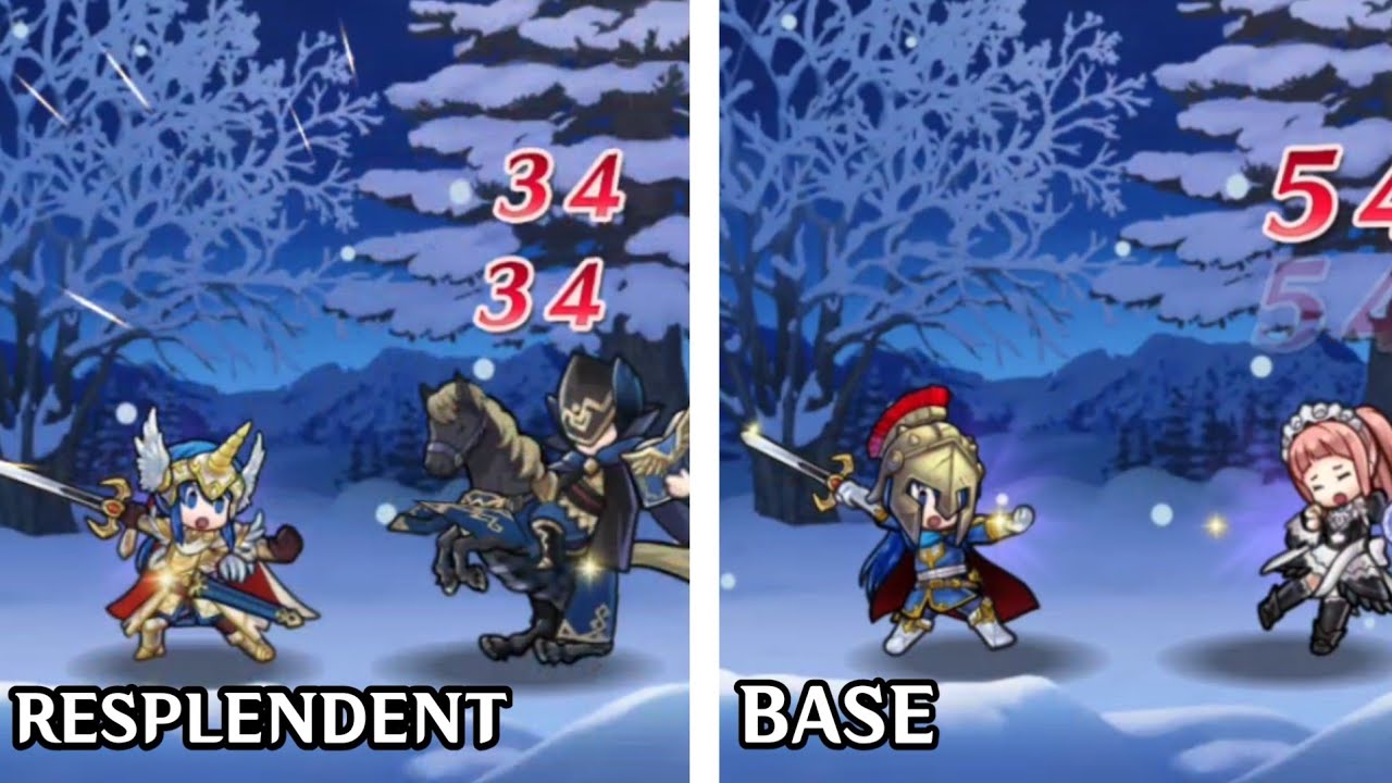 [FEH] Seliph - Resplendent And Base Skins Comparison - YouTube