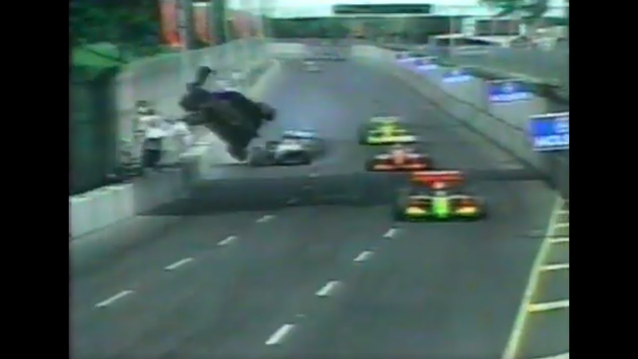 Acidente fatal de Jeff Krosnoff na Indy - TJ Brasil (SBT) - 15/07/1996 ...