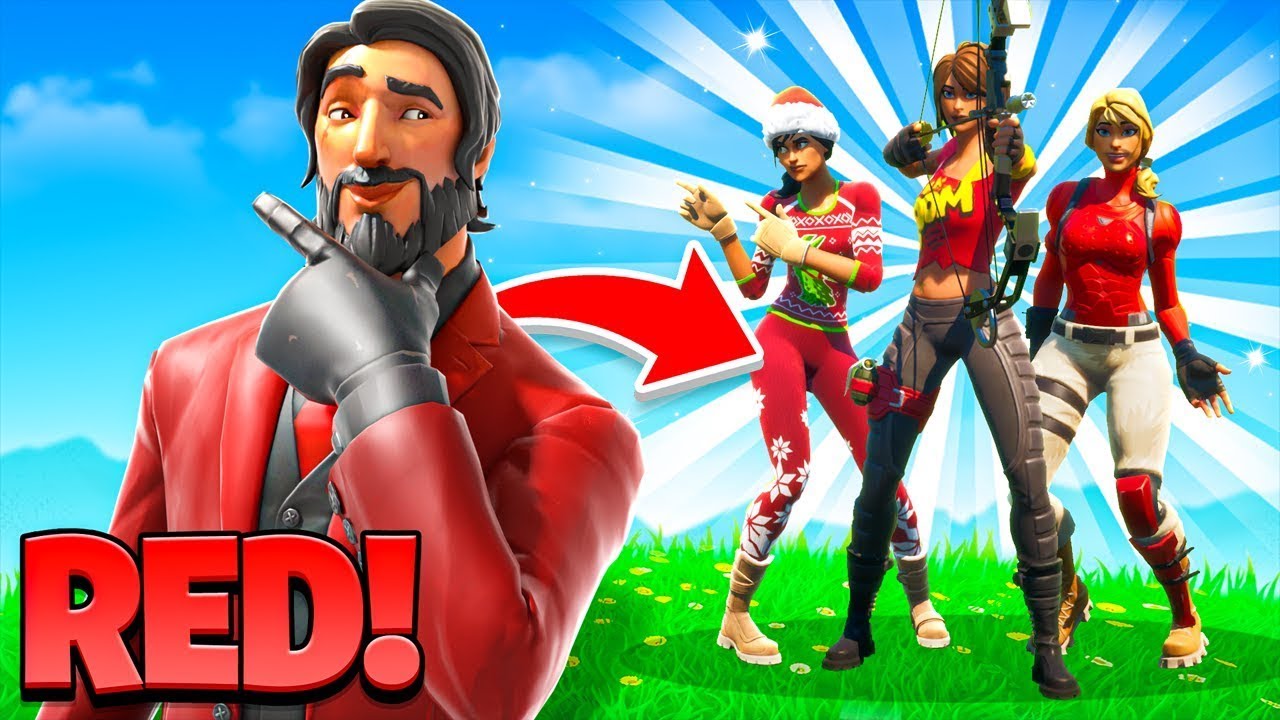 *RED* Fortnite Fashion Show! Skin Competition! | BEST RED SKIN, COMBO ...