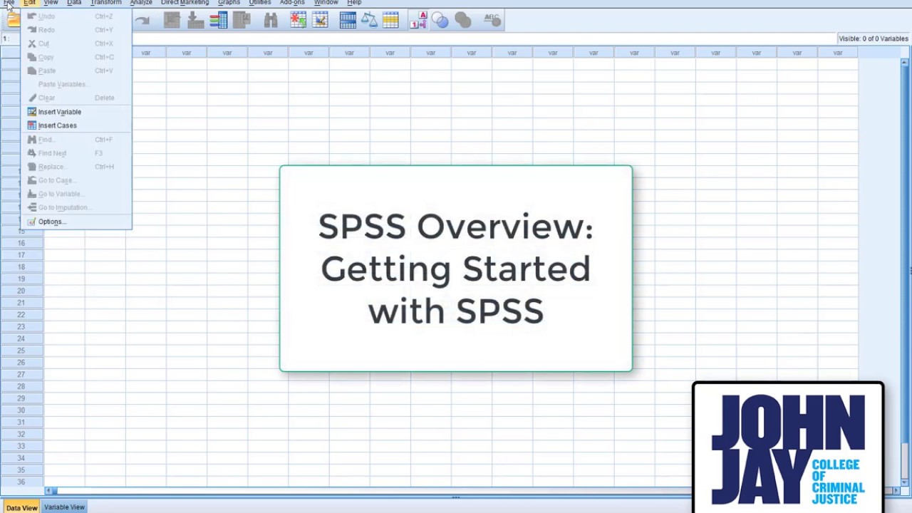 Introduction to SPSS - YouTube