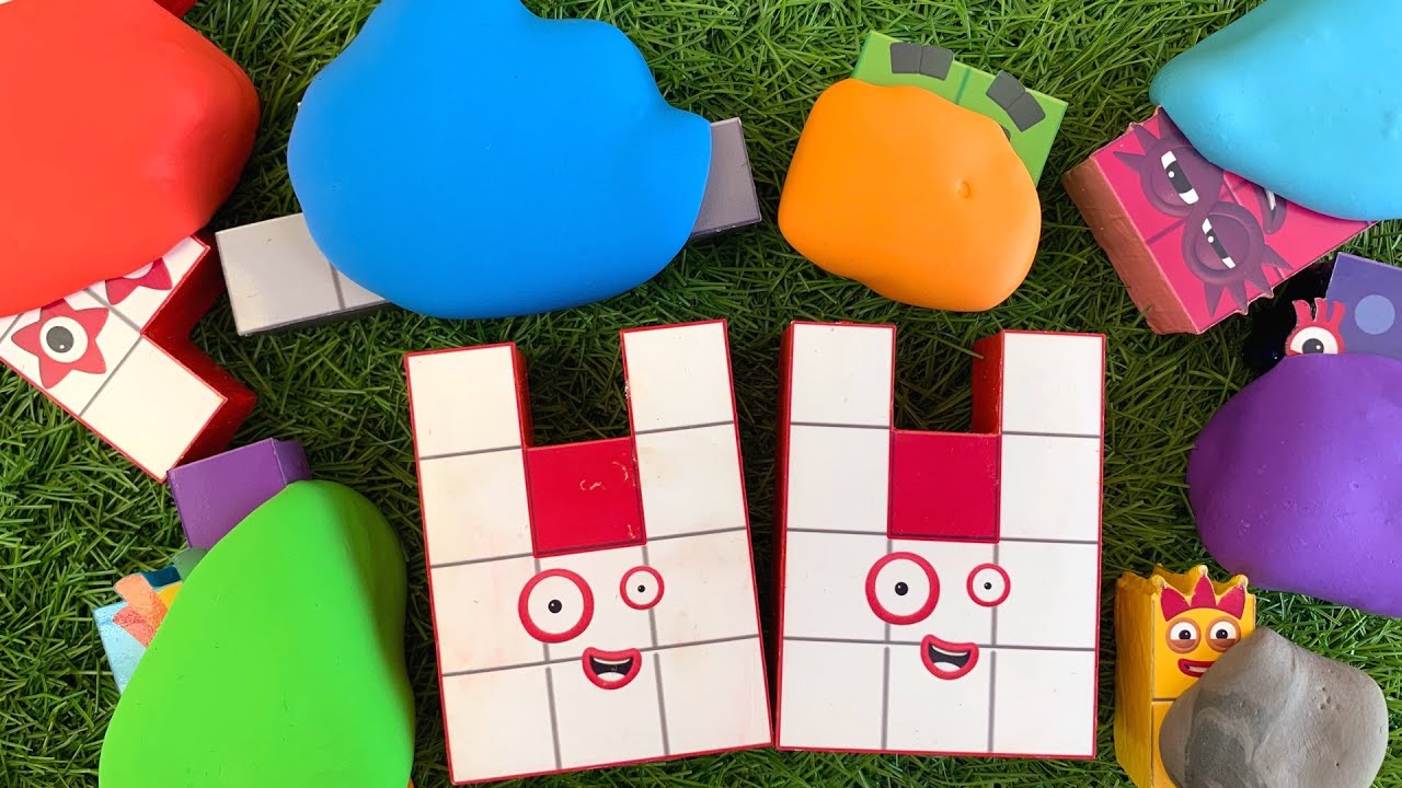 Numberblocks Cleaning Rainbow CLAY Finding Double Faces 11 Puzzle ...