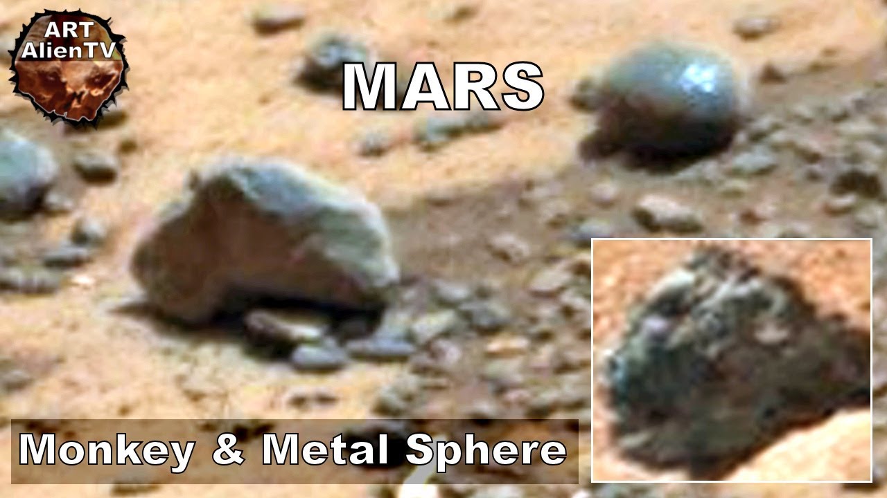 Mars Monkey & Metal Sphere - NASA Balls Up ? Ape - ArtAlienTV - YouTube