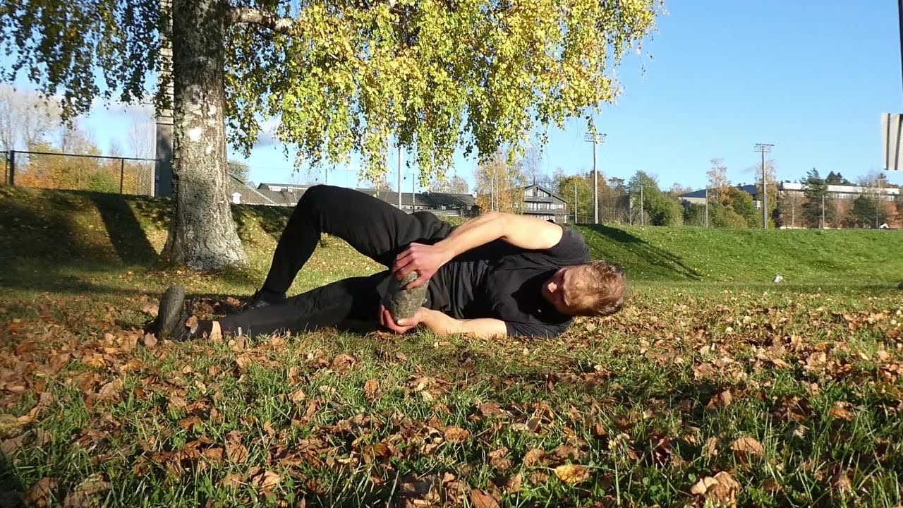 Hip Thrust Crawl with a stone - YouTube