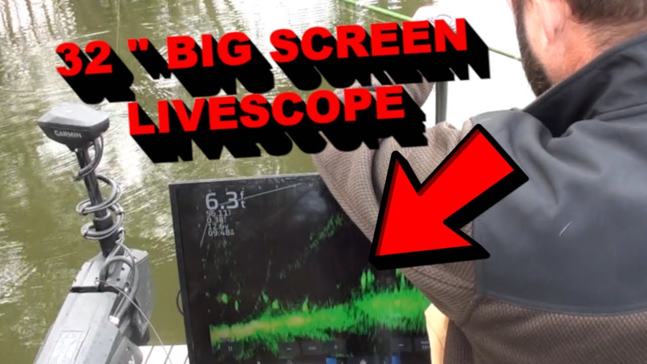 Fishing with the 32 inch LIVESCOPE - YouTube