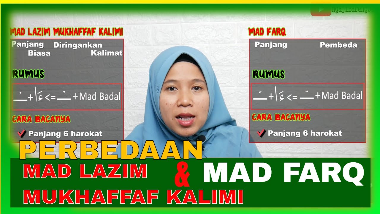 PERBEDAAN MAD LAZIM MUKHAFFAF KALIMI DAN MAD FARQ |CONTOH DAN CARA ...