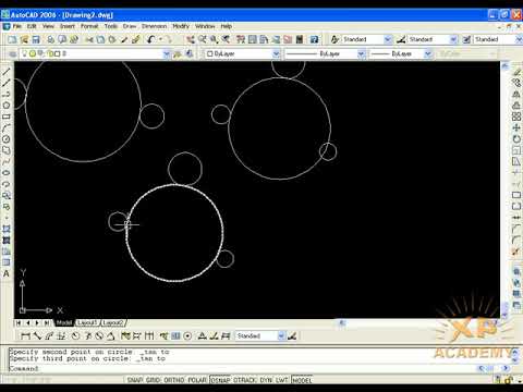 Lesson 14: How to Create Circles in AutoCAD - YouTube