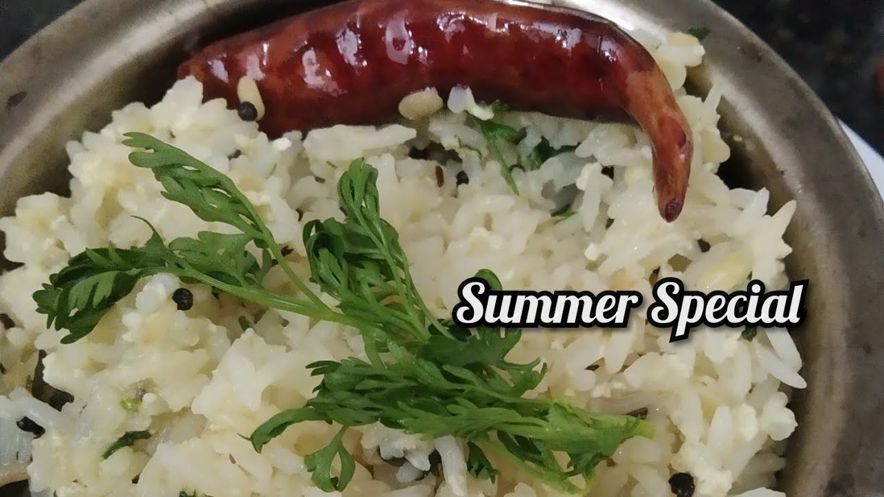Summer Special Curd Rice #Dahi bhat#दहि भात - YouTube