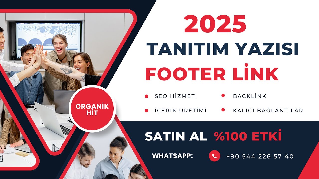 2025 Tanıtım Yazısı ve Footer Link Fiyatları - YouTube