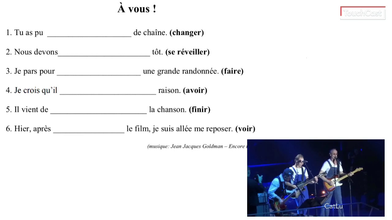 L’infinitif présent et l’infinitif passé - YouTube